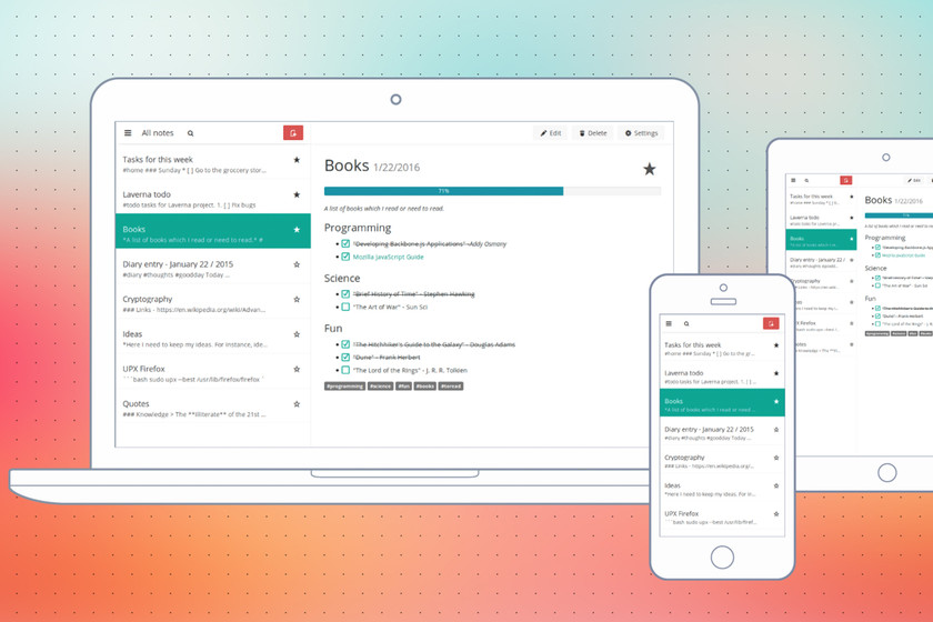 Descarga Laverna, una alternativa minimalista y open source a Evernote