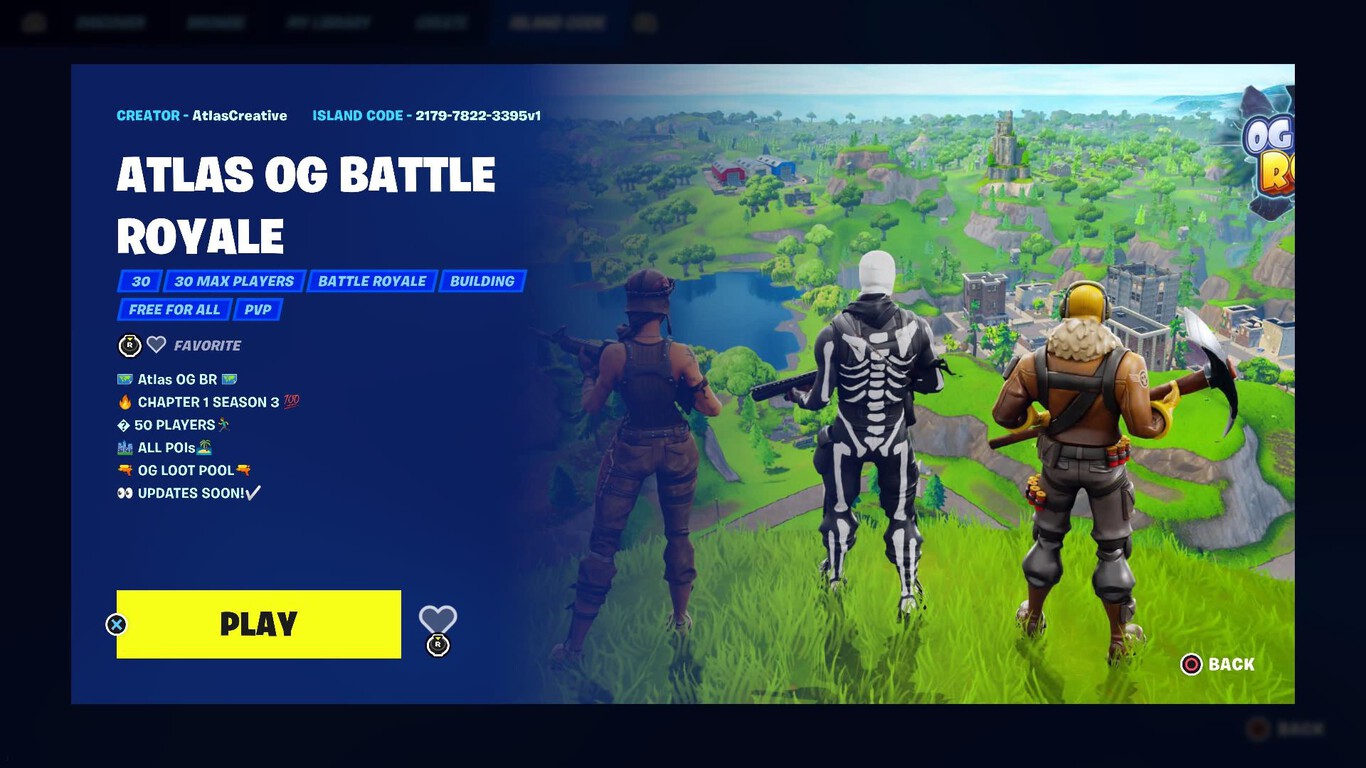 Fortnite: cómo jugar en el mapa del capítulo 1 del battle royale en el ...