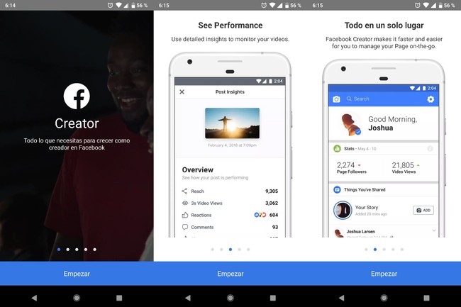 Facebook Creator para Android: así es la aplicación con la que la red ...
