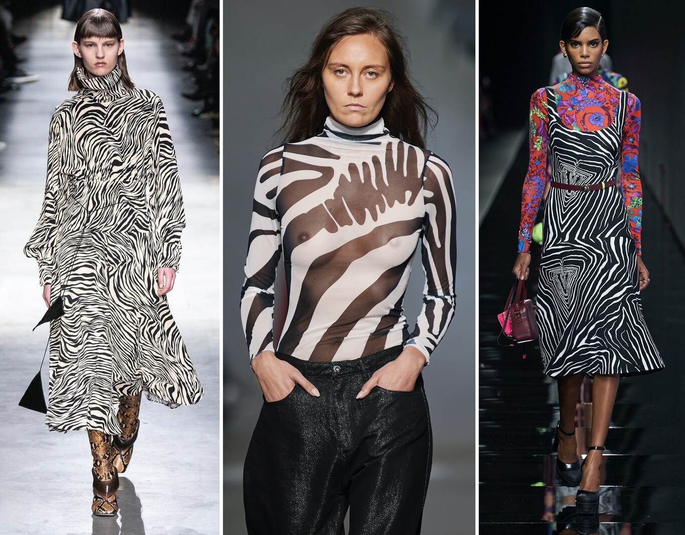 El estampado de cebra es el nuevo leopardo. Palabra del street style