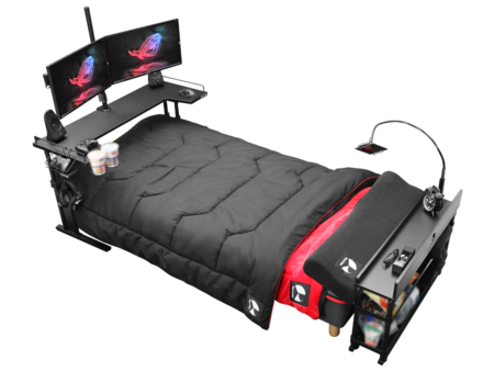 Gamer a tiempo completo: este conjunto de cama y muebles puede ser el ...
