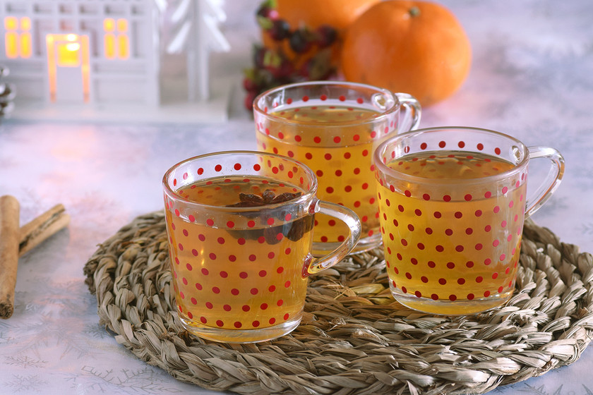 Ponche de manzana sin alcohol. Receta de cocina fácil, sencilla y deliciosa