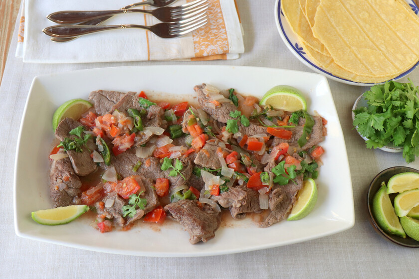Bistec de res a la mexicana, la sabrosa receta perfecta para el almuerzo