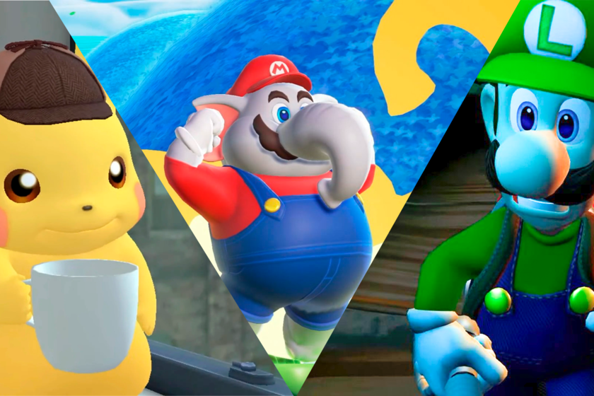 'Luigi's Mansion', 'Detective Pikachu', 'Super Mario Bros. Wonder' y ...
