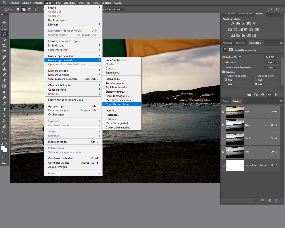 Cómo cambiar el color en Adobe Photoshop con la ayuda de archivos LUTs