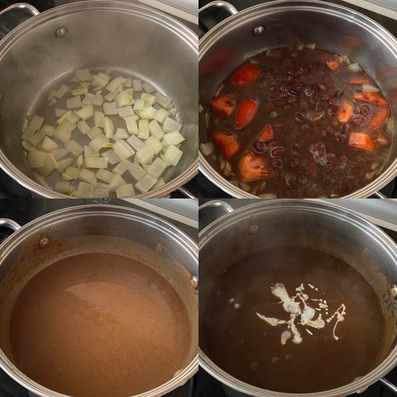 Crema conde o de frijoles, receta de cocina mexicana fácil, sencilla y ...
