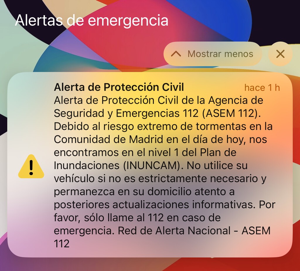 Todo sobre las alertas de Protección Civil en tu móvil y cómo funcionan