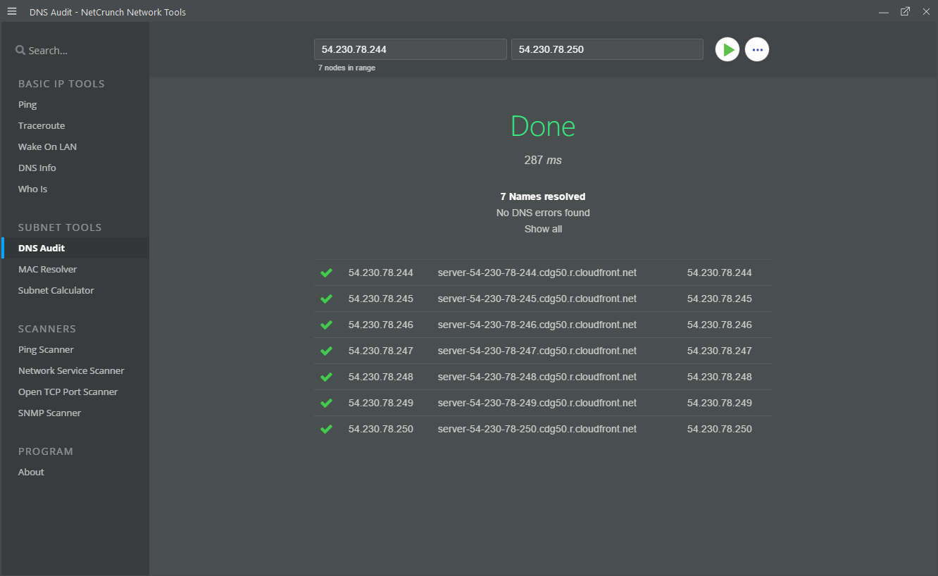 Ping, auditorías de DNS, WhoIs... con NetCrunch Tools lo tienes todo ...