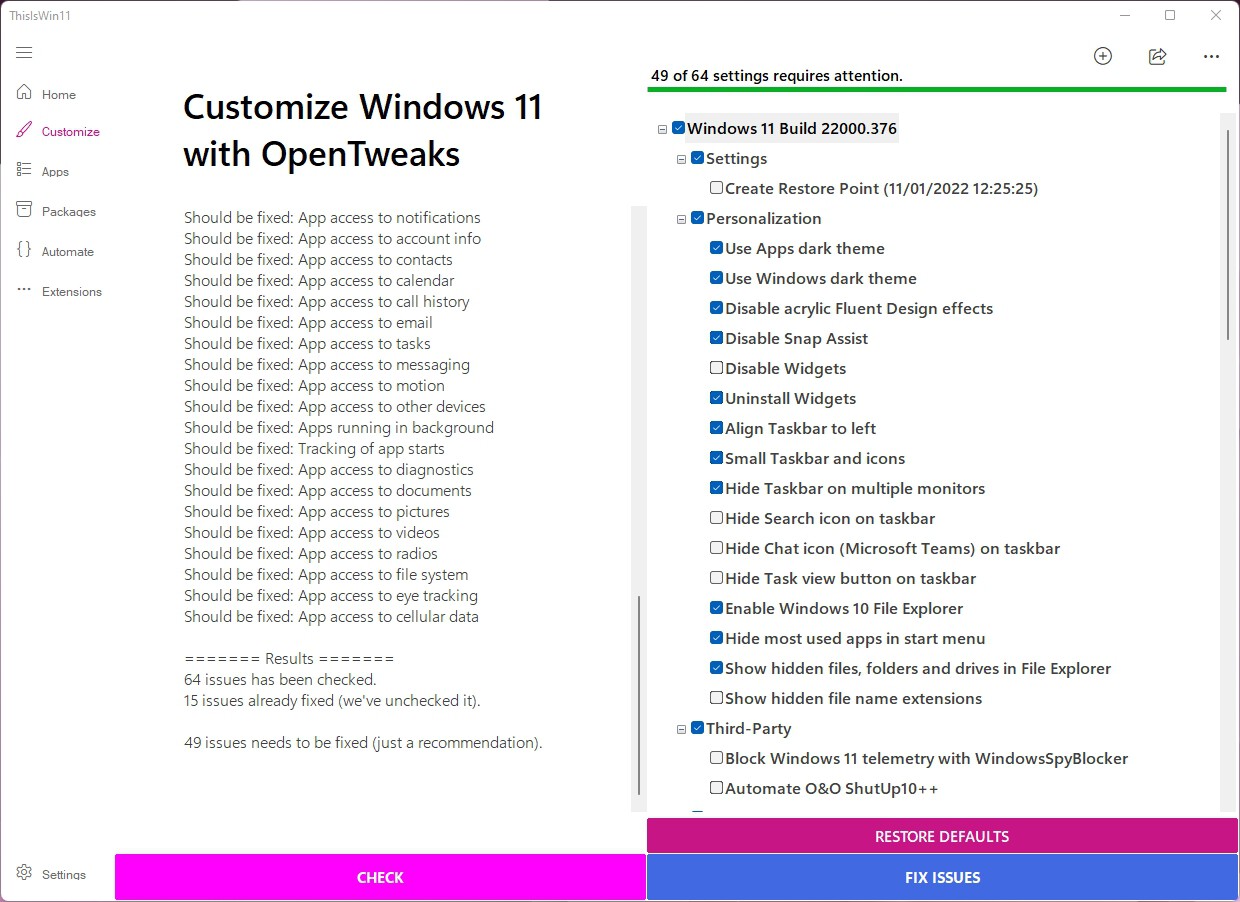 ThisIsWin11 quiere ser la herramienta definitiva para solucionar todos los problemas de Windows ...