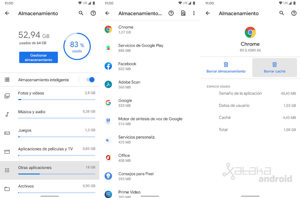 Cómo borrar la caché de Android y qué conseguimos con ello
