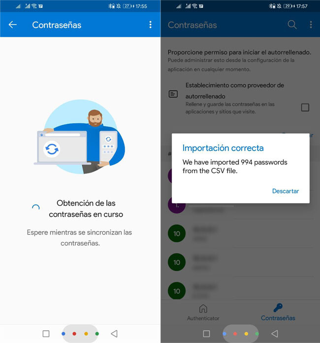 Cómo importar las contraseñas de Google Chrome en Microsoft Authenticator