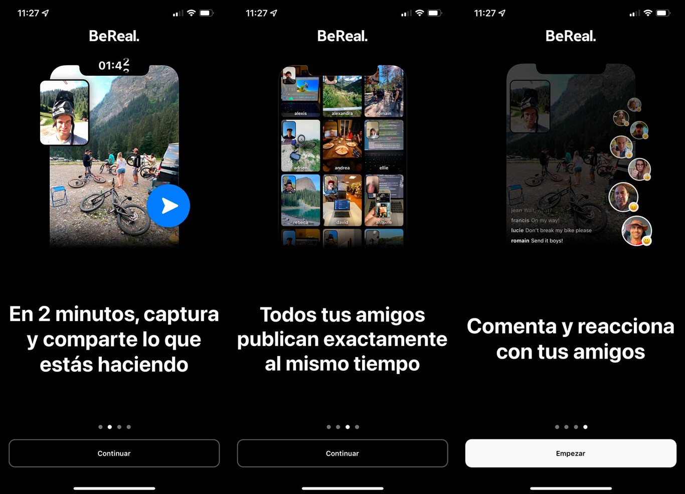 Be.Real., la red social imprevisible que te da dos minutos para ...