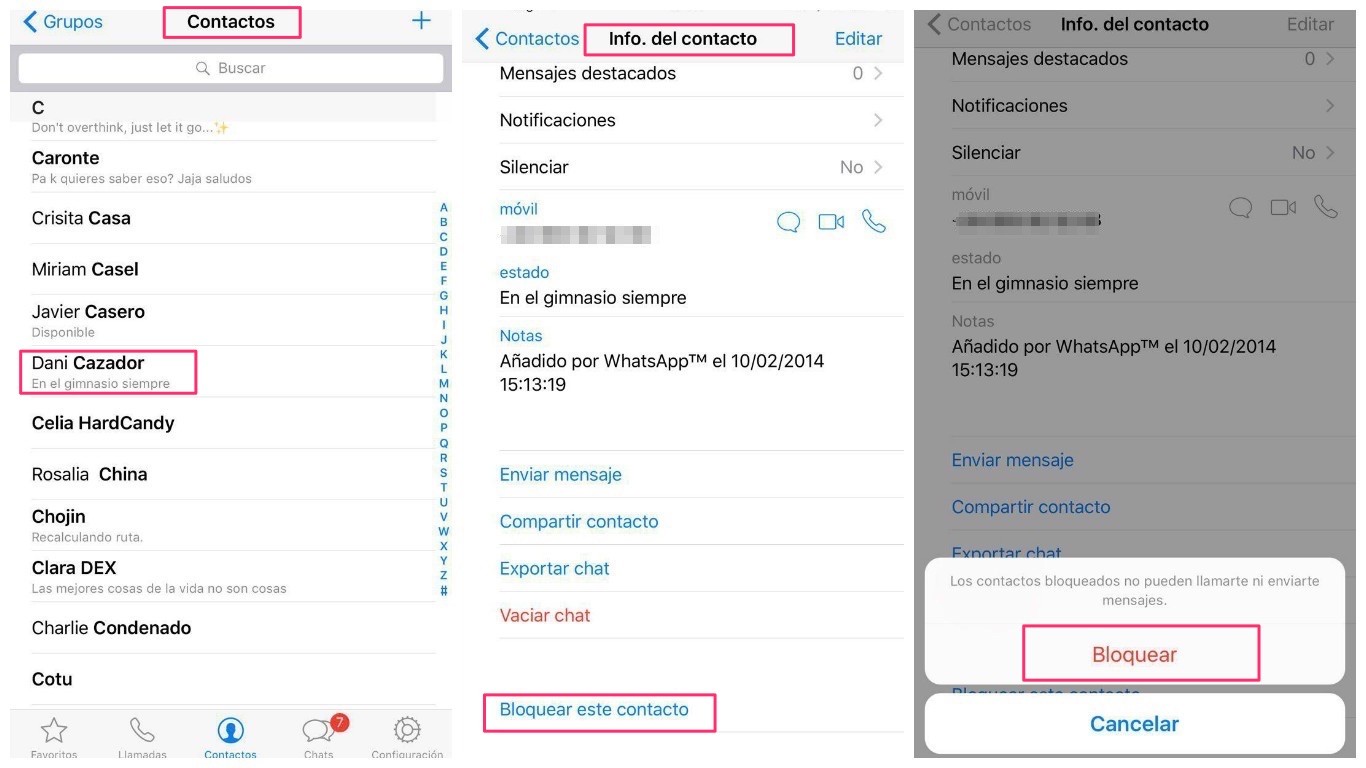 Cómo bloquear a un contacto en WhatsApp y cómo saber si nos han bloqueado