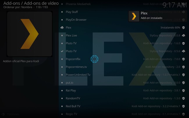 Así puedes usar Plex desde Kodi y estas son las ventajas que ofrece frente a la aplicación oficial