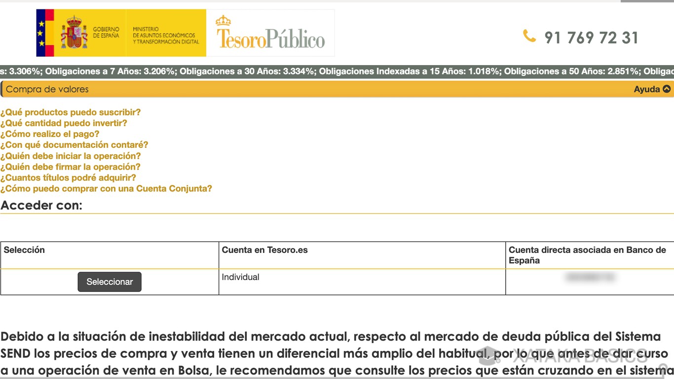 Comprar Letras del Tesoro en la subasta del 7 de marzo de 2023