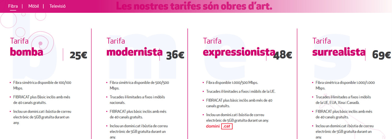 Fibracat mejora sus planes de fibra + móvil y lanza la nueva tarifa ...