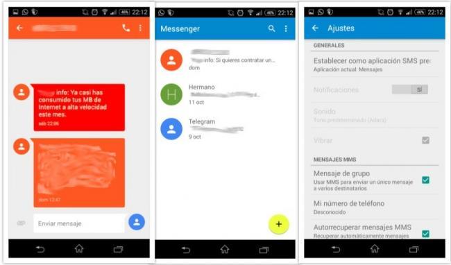 Messenger, la dosis de Material Design llega hasta los SMS