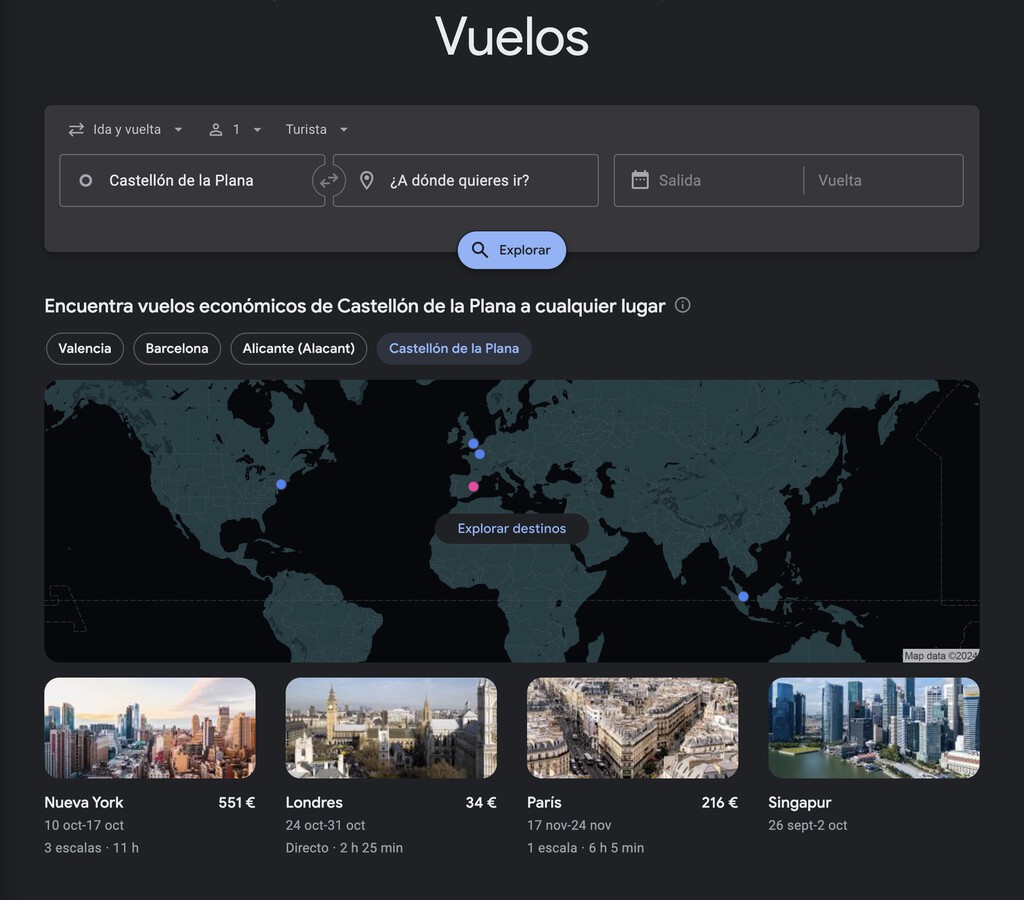 Cómo buscar vuelos baratos con Google Flights