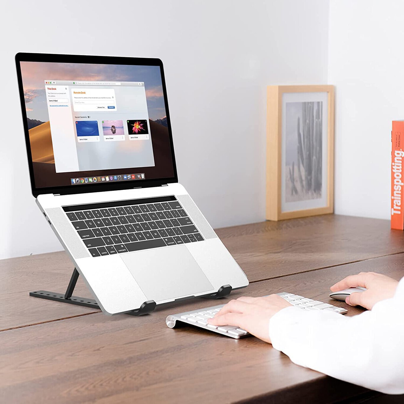 Soporte plegable para laptop con 10 niveles ajustables para mejorar tu ...