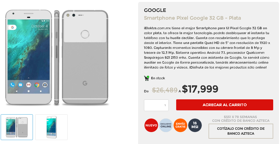 Pixel y Pixel XL de Google en México, ¿dónde puedo comprarlos?