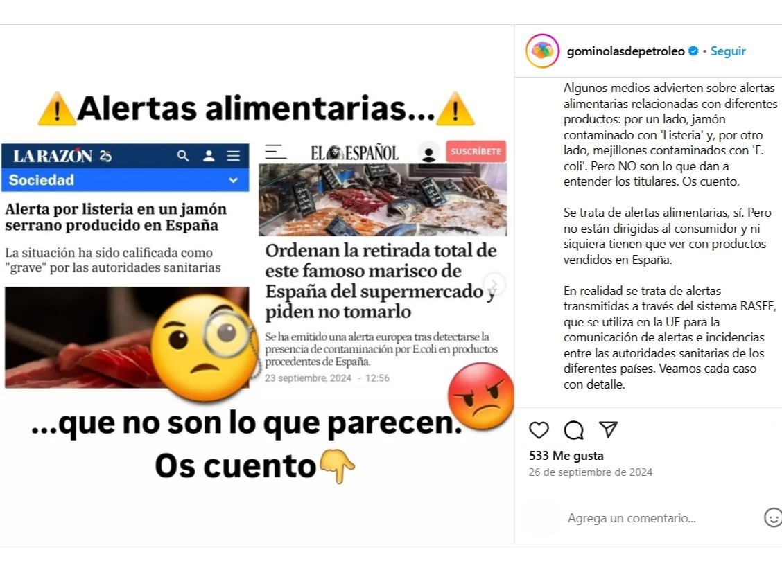 Grave alerta con las alertas alimentarias: la mayoría ni son alarmantes ...