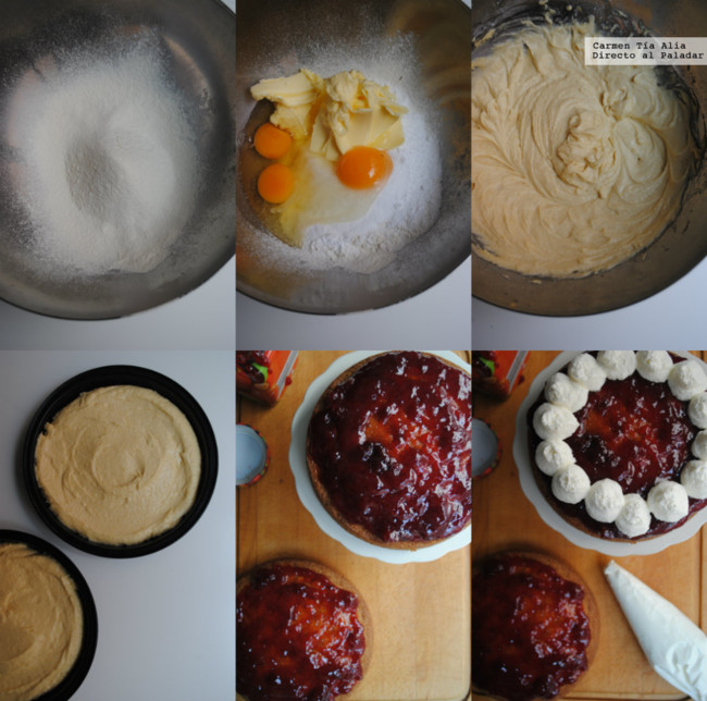 Victoria sponge cake o tarta Reina Victoria: receta de repostería ...