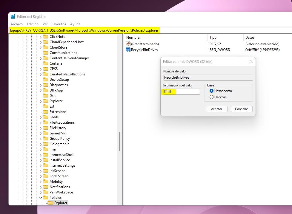 Cómo activar la papelera de reciclaje de Windows en pendrives y discos ...