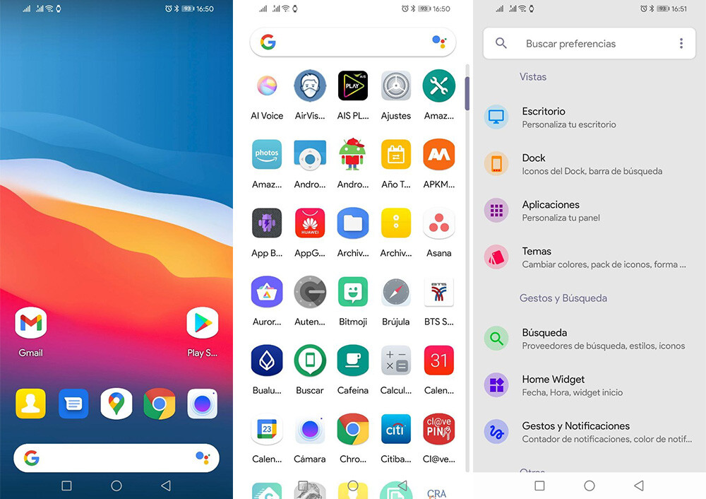 Omega Launcher, un lanzador gratis, muy personalizable y de código abierto
