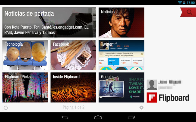 Flipboard para Android se actualiza, ahora con versión optimizada para tablets