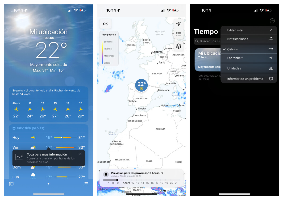 Esto es lo mucho que ha cambiado la aplicación Tiempo con iOS 17 y ...