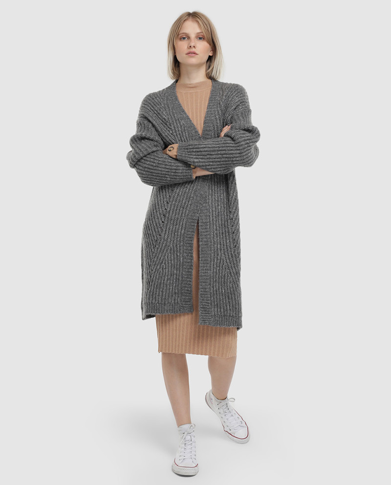 Los cárdigans largos son la tendencia más cómoda y calentita que ...