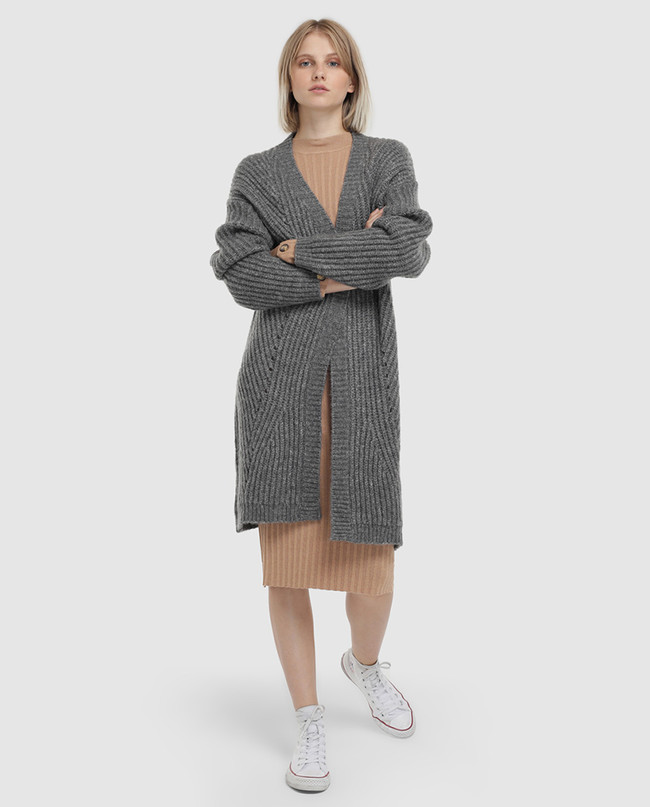 Los cárdigans largos son la tendencia más cómoda y calentita que ...