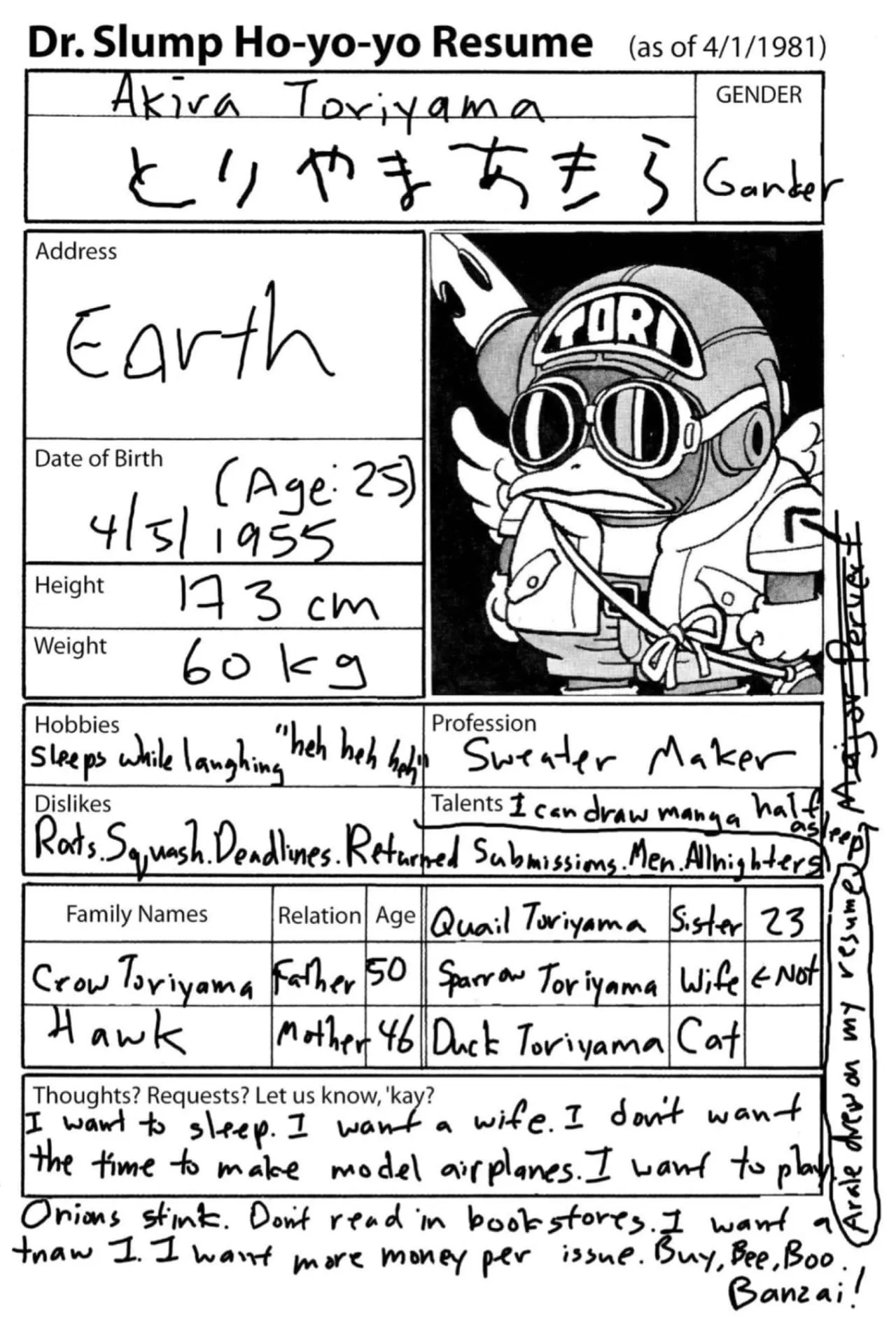 Dragon Ball: conoce al robot que Akira Toriyama usa como su alter ego desde que se hizo famoso ...