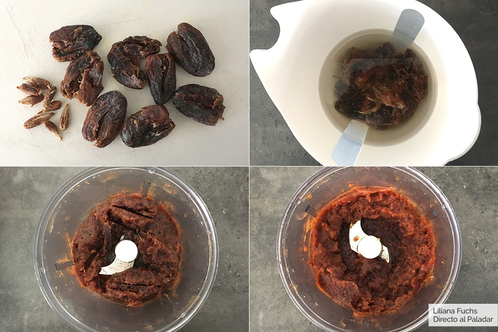 Crema o sirope de dátiles. Receta de cocina fácil, sencilla y deliciosa