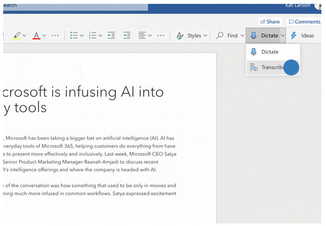 Microsoft anuncia nuevas funciones en Word: llega la transcripción de ...
