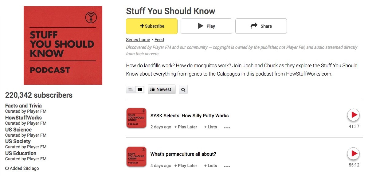 Cómo escuchar tus podcasts favoritos desde el navegador