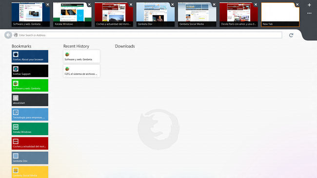 Firefox para Windows 8 Modern UI. Lo hemos probado