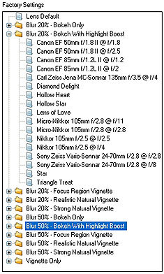 El Bokeh según Alien Skin
