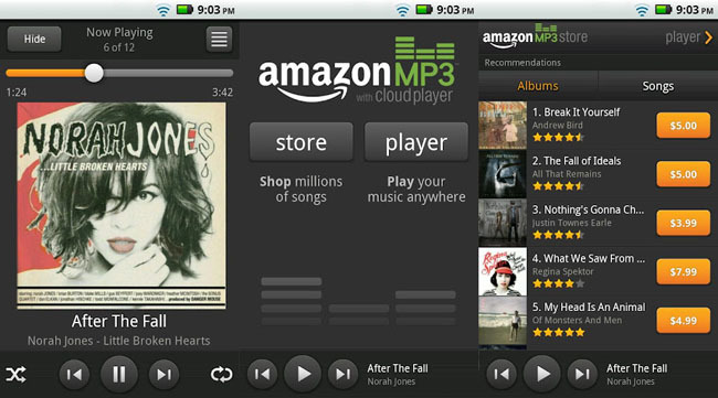Amazon MP3, ya disponible su tienda de música y el Cloud Player en España