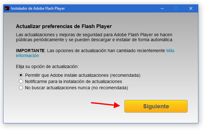 Cómo actualizar Adobe Flash Player