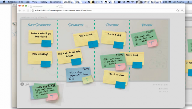 Scrumblr, tablón Scrum para equipos de desarrolladores que trabajan a ...