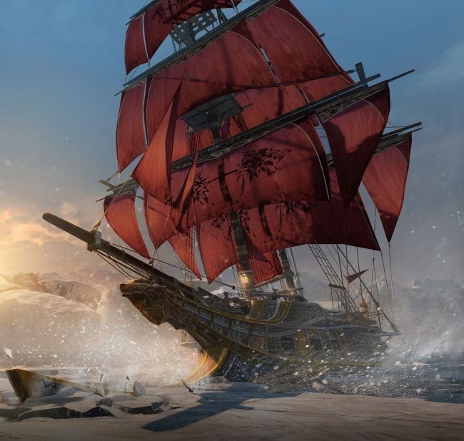 Aquí tenemos el navío Morrigan, de Assassin's Creed Rogue, al detalle y ...