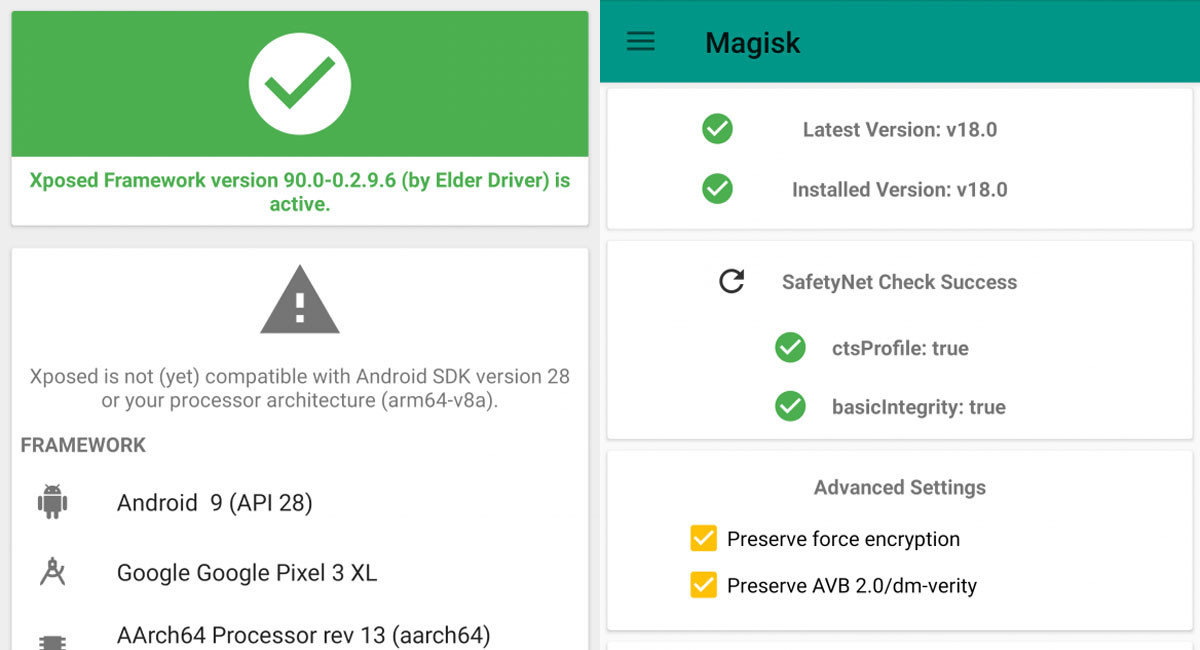 Una versión de Xposed Framework ya funciona en Android Pie