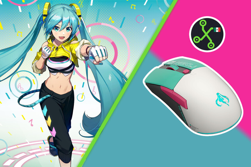 Colaboración TUF Gaming x Hatsume Miku: su mini mouse gamer tiene casi ...