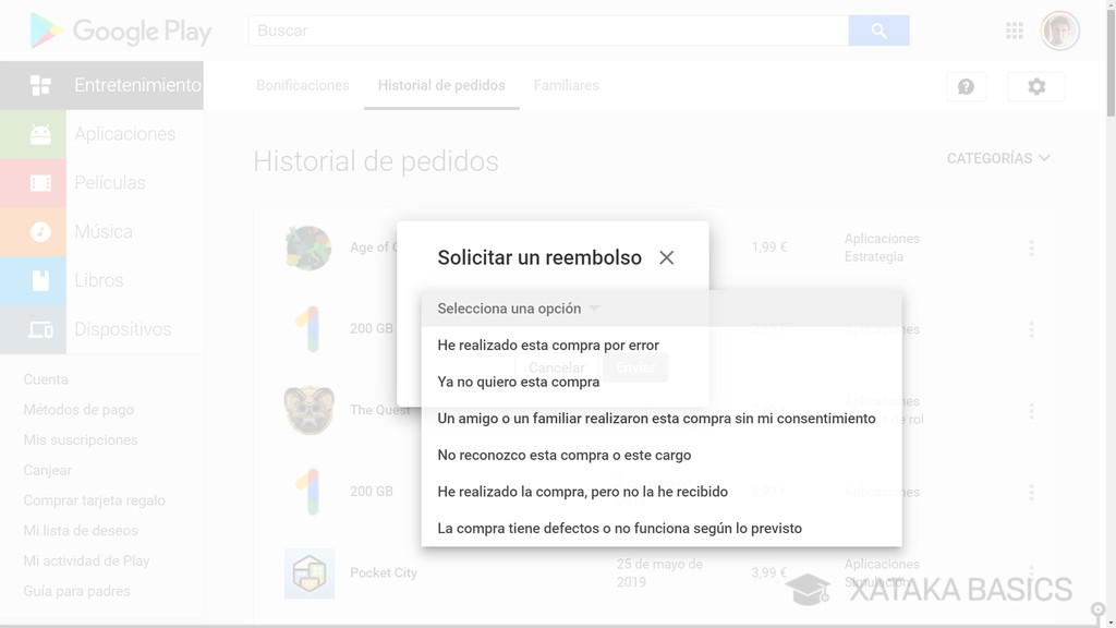 Reembolso de Google Play: cómo devolver un juego o app comprados en Android
