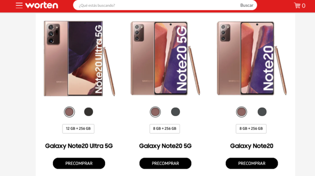 Samsung Galaxy Note 20 y Note 20 Ultra: dónde comprar más barato y al ...