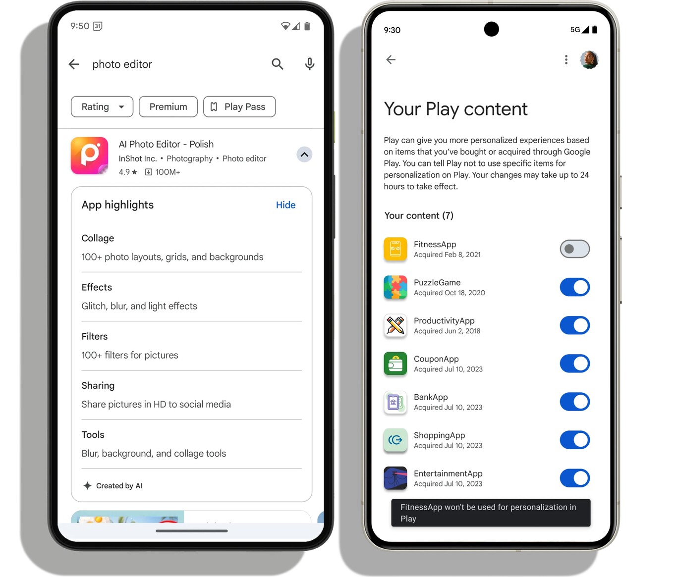 Google deja irreconocible la Play Store: IA por doquier, Google Pixel ...