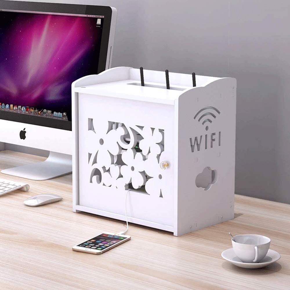 Siete muebles y estantes decorativos para esconder el router en casa y ...