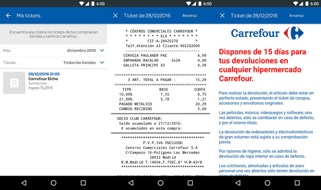 Los tickets de Carrefour se mostrarán sólo en su app móvil, se acabó el ...