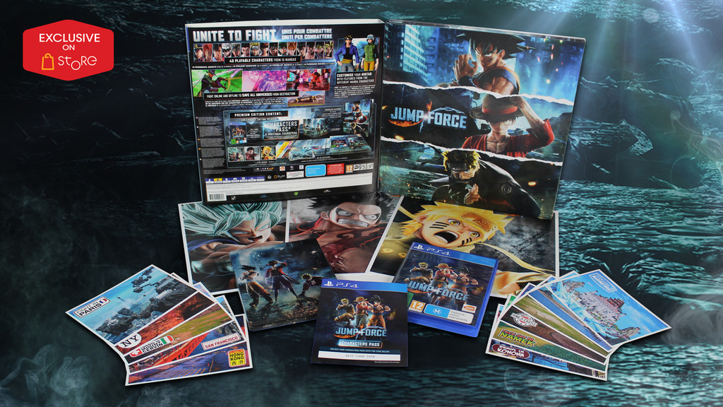 La sensacional triple estatua de la JUMP Force Collector's Edition al ...